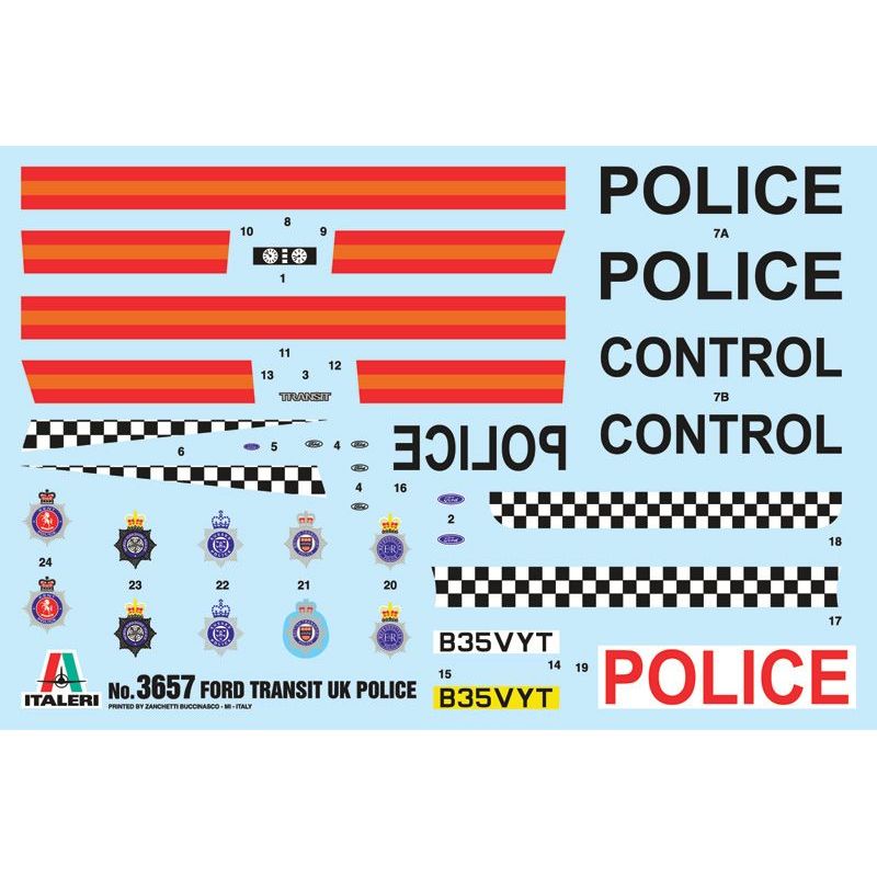 Ford Transit UK Police (1:24) - Airbrushshop Danmark