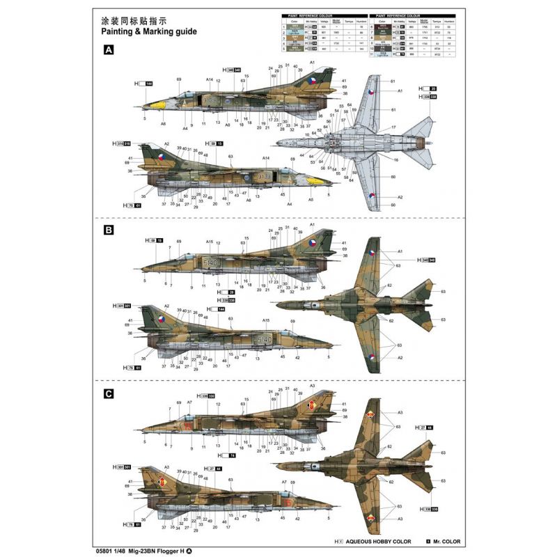 Trumpeter Mig-23BN Flogger H 05801 (1:48) - Airbrushshop Danmark